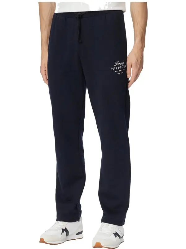 Tommy Hilfiger Elastic Waist Sports Pants - Black