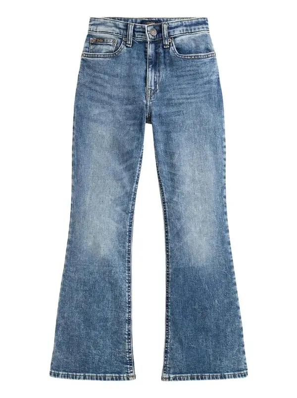 Ralph Lauren Faded Effect Flared Jeans - Blue