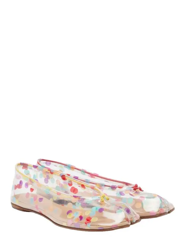MAISON MARGIELA Tabi Printed Ballet Flats - Multicoloured