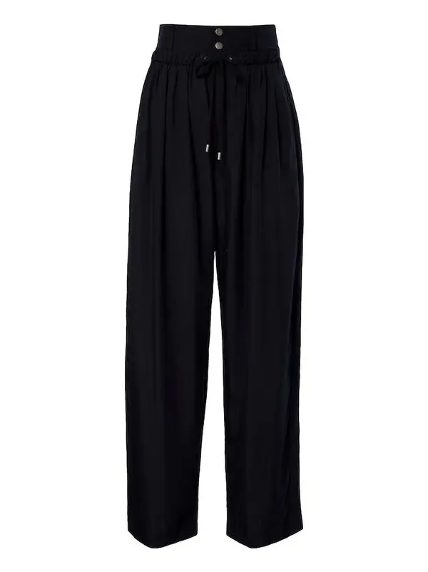 Isabel Marant Étoile Inaya Layered Wide-leg Pants - Black