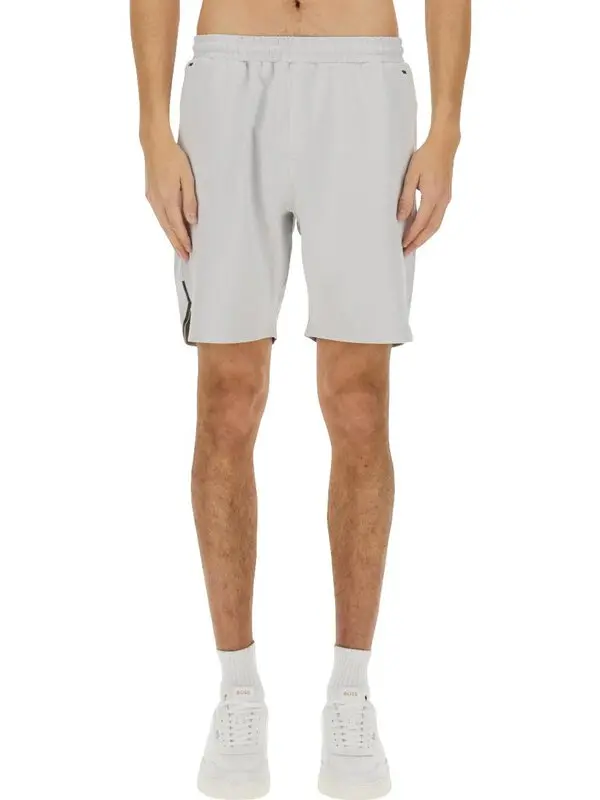BOSS Technical Fabric Bermuda Shorts - Gray
