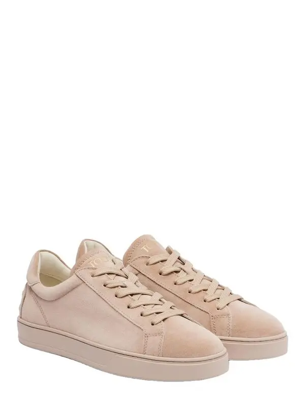 TOD'S Suede Lace-up Sneakers - Pink