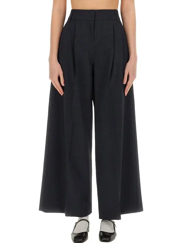 Max Mara Nichols High-waisted Wool Trousers - Blue