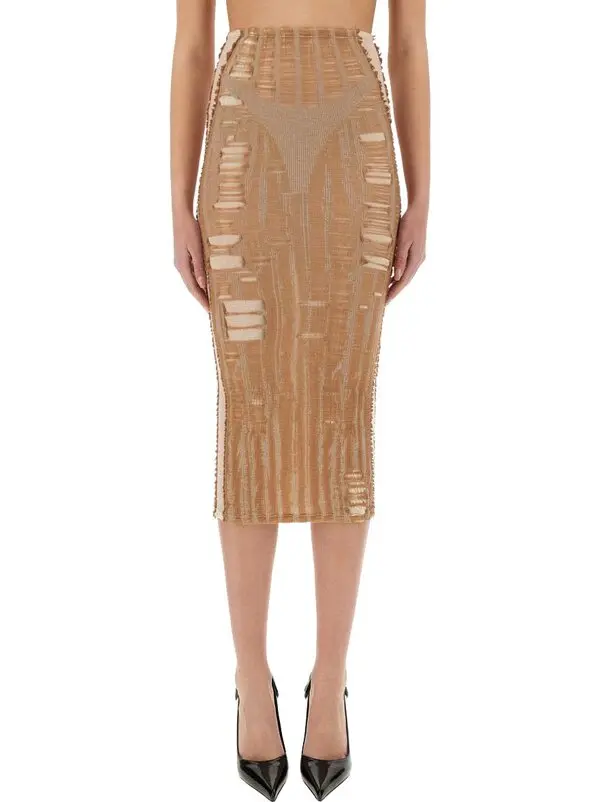 DIESEL® Slim Fit Skirt - Cream