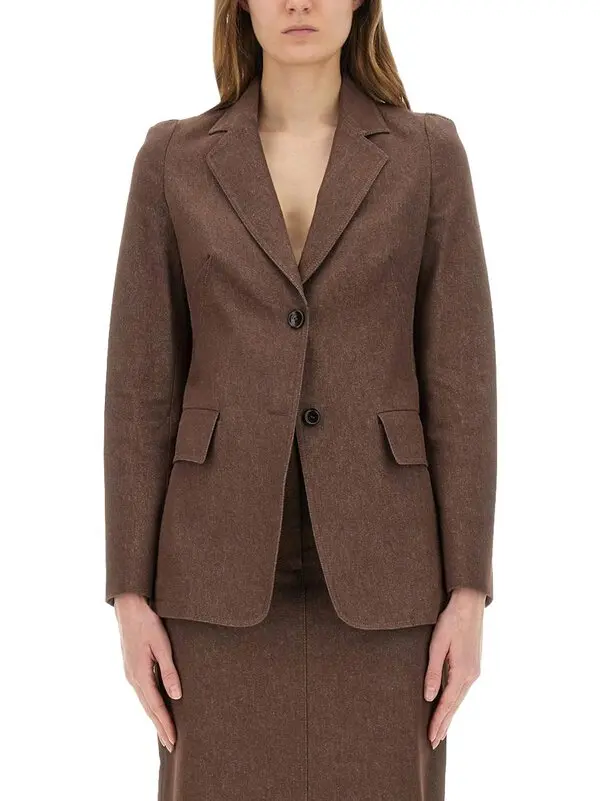 Max Mara Cotton Blazer - Brown