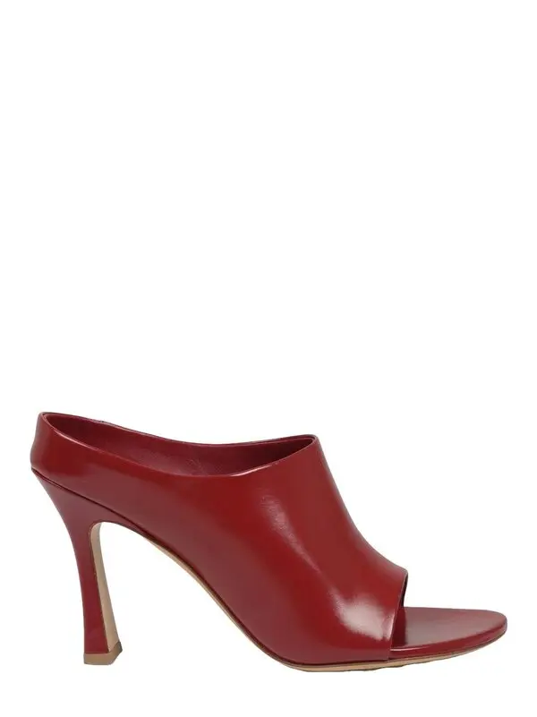 Bottega Veneta Lamb Leather Mule Shoe - Red