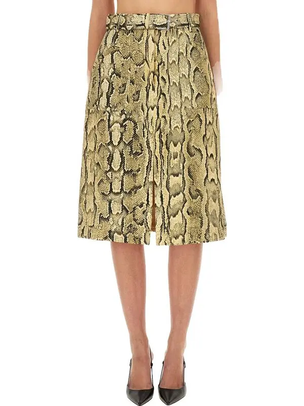 Dries Van Noten Animal Print Skirt - Multicolor