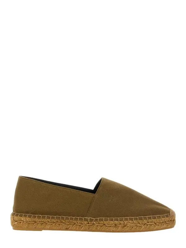 Saint Laurent Espadrilles In Gabardine - Green