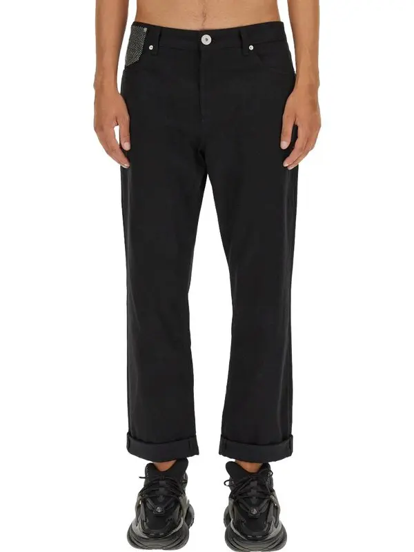 Balmain Jeans In Denim - Black