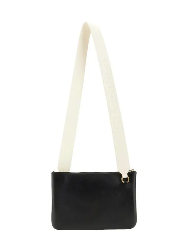 JIL SANDER Lg Leather Link Bag - Black