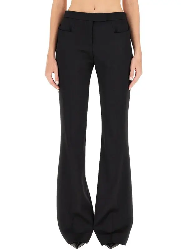 TOM FORD Barathea Flare Fit Trousers - Black
