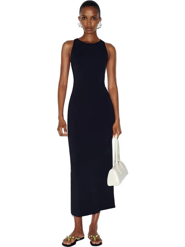 REFORMATION Teddi Knit Dress - Black