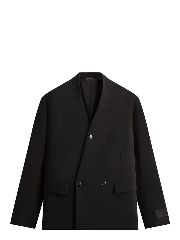 Kith Giorgio Armani & Kin Milano Crepe Collarless Jacket - Black
