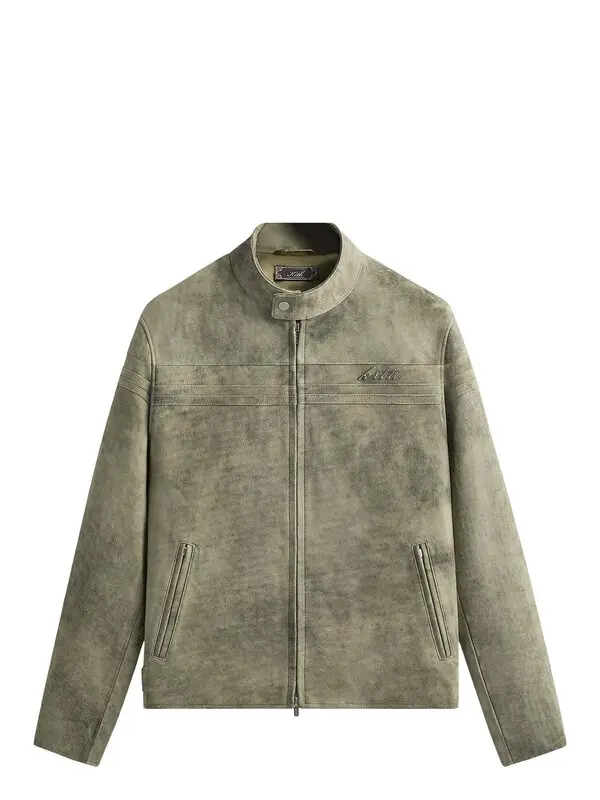 Kith Washed Suede Rossi Moto Jacket - Tan