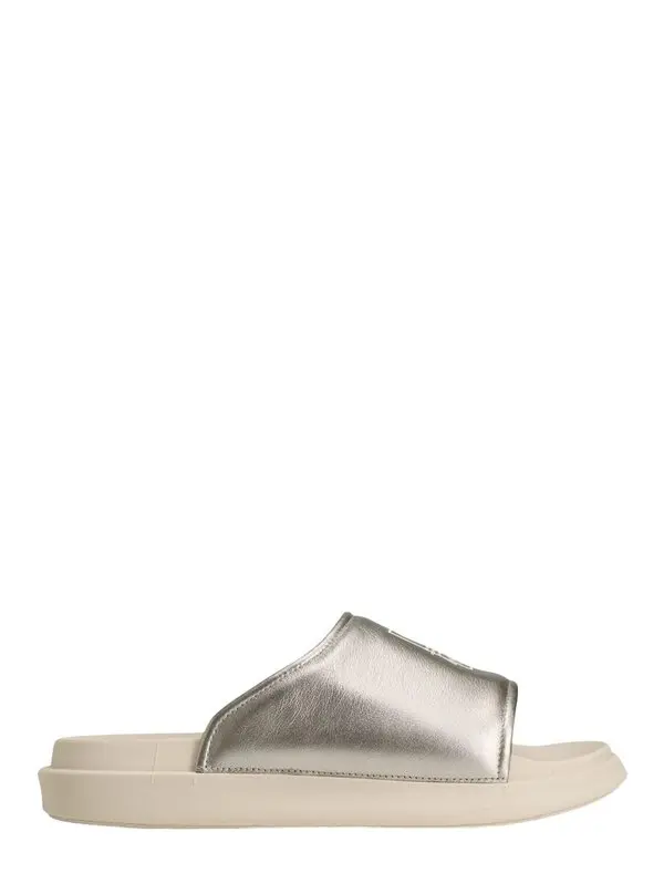 Adidas Y-3 Metallic Slide Sandals - Silver