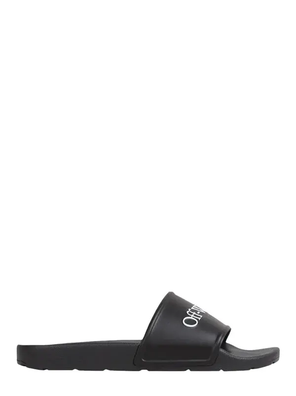 Off-White Bookish Logo Slide - Black