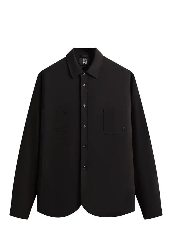 Kith Giorgio Armani & Kin Milano Crepe Entrepreneur Shirt - Black