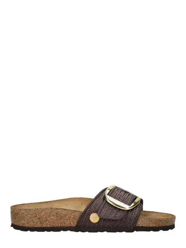 BIRKENSTOCK Woven Madrid Big Buckle Flat Sandals - Brown