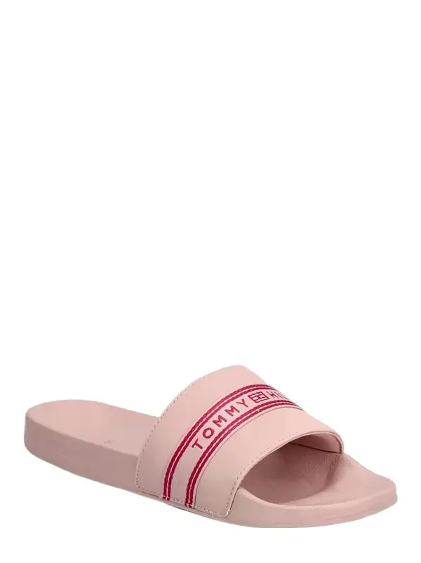 Tommy Hilfiger Logo-tape Sliders - Pink