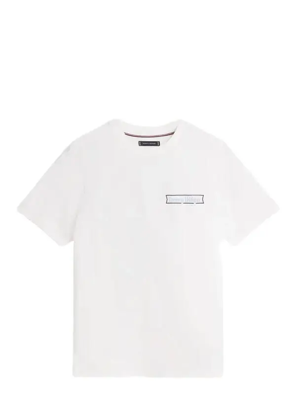 Tommy Hilfiger Logo-print Cotton T-shirt - White