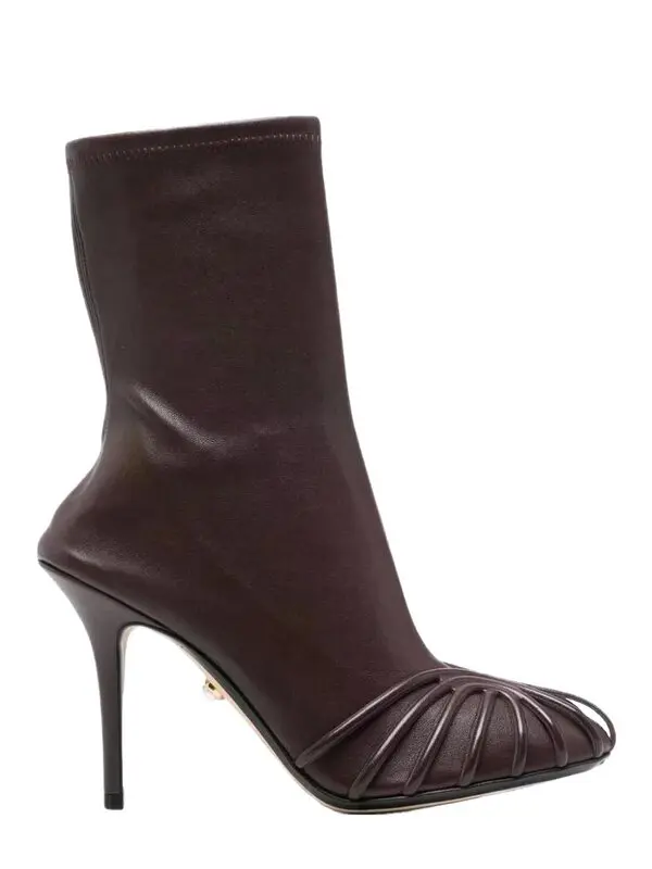 ALEVI MILANO Karen Cage-detail Stiletto-heel Boots - Red