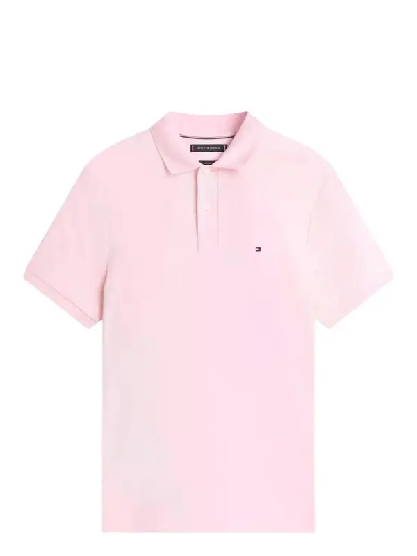 Tommy Hilfiger Logo-embroidered Cotton Polo Shirt - Pink