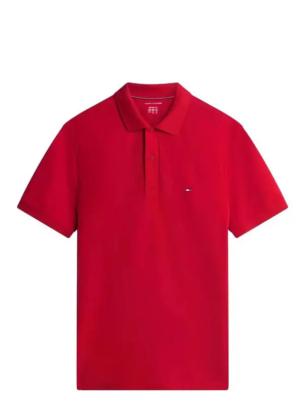 Tommy Hilfiger Performance Pique Polo Shirt - Red