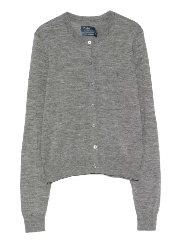 Polo Ralph Lauren Button-up Wool Cardigan - Grey
