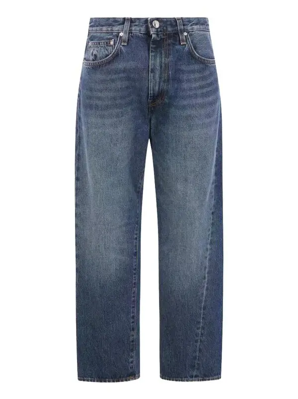 TOTEME Washed-effect Twisted-seam Jeans - Blue