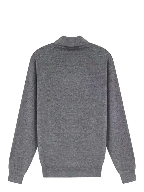 Brunello Cucinelli Long-sleeve Polo Shirt - Grey