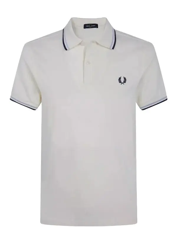 Fred Perry Embroidered-logo Polo Shirt - Neutrals