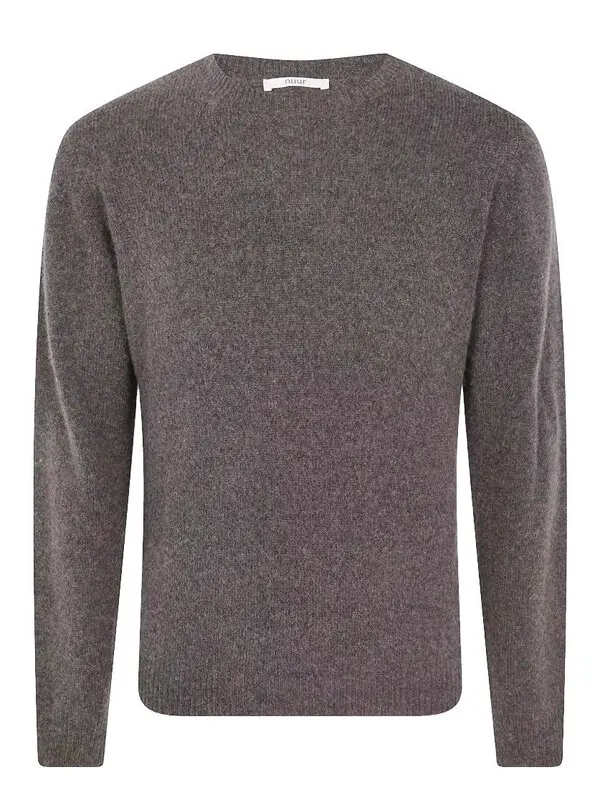 NUUR Round-neck Wool Sweater - Brown