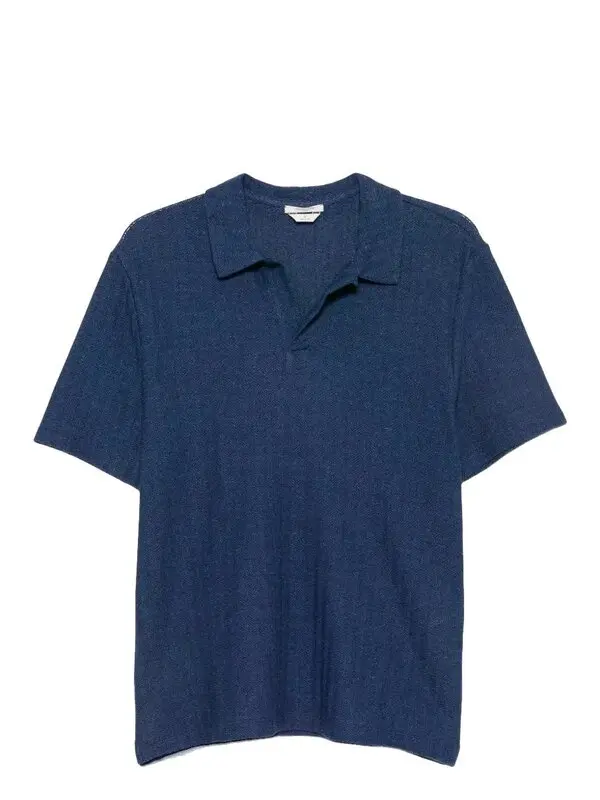 Jacob Cohen Chevron-knit Short-sleeve T-shirt - Blue