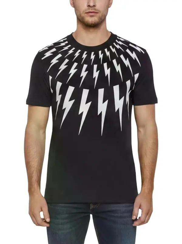 Neil Barrett Thunderbolt Graphic T-shirt - Black
