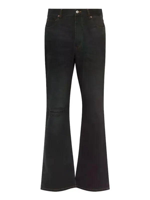 MAISON MARGIELA Straight-leg Jeans With Contrast Stitching - Blue
