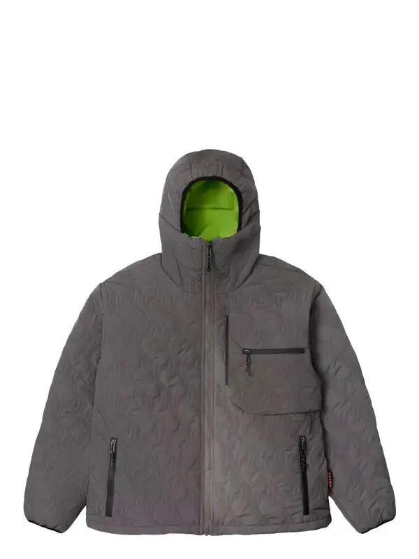 Sease Quilted Hooded Jacket - Grey