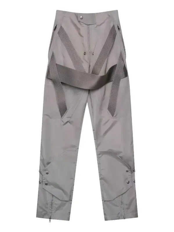 Rick Owens Megastrapped Moto Trousers - Grey