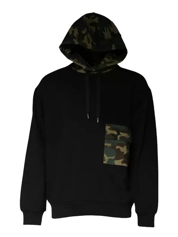 Dolce & Gabbana Camouflage Print Hoodie - Black