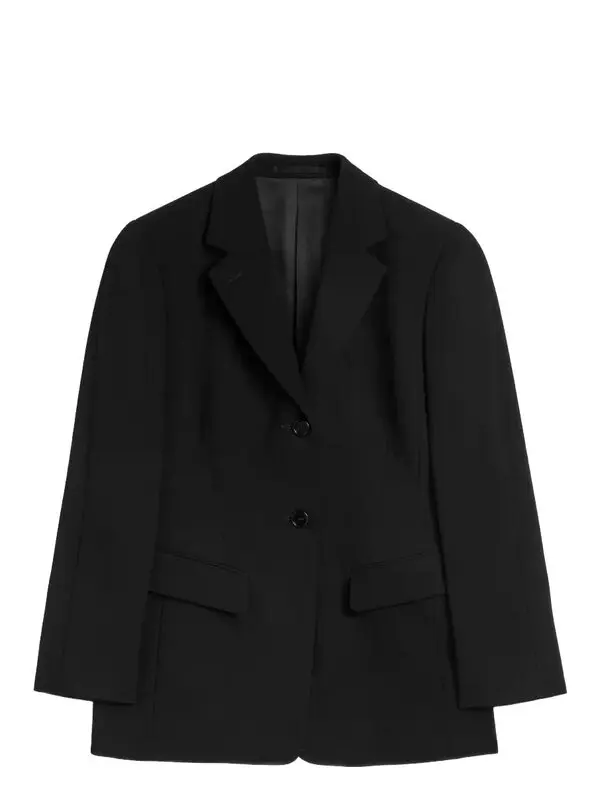 JIL SANDER Long Sleeves Blazer - Black