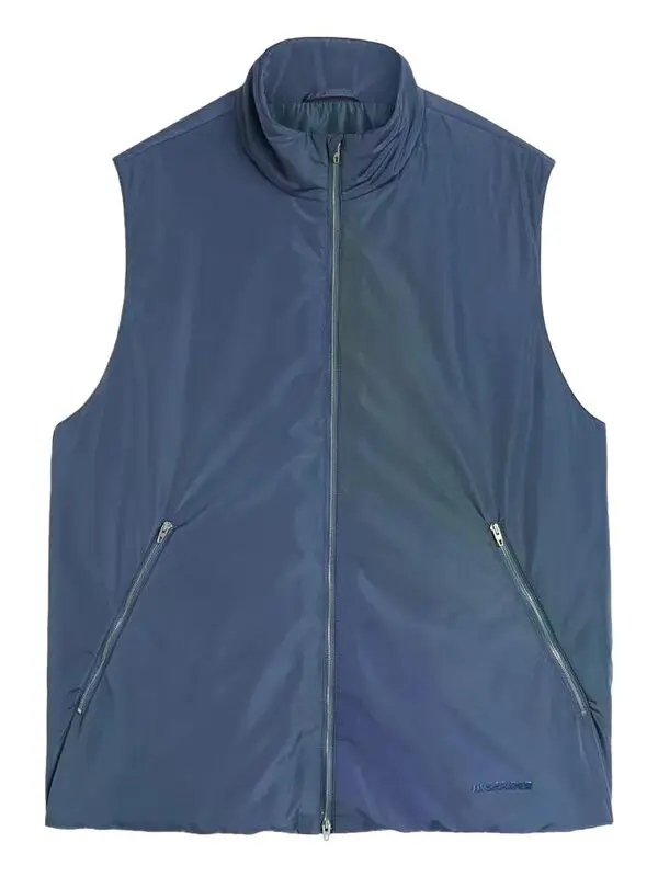 JIL SANDER Padded Taffeta Gilet - Blue