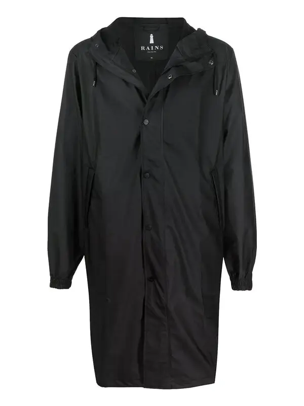 Rains Fishtail Parka Coat - Black