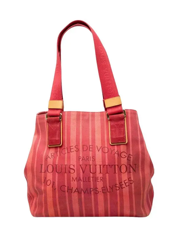 LOUIS VUITTON Canvas Plein Soleil Cabas Pm Tote Bag - Red
