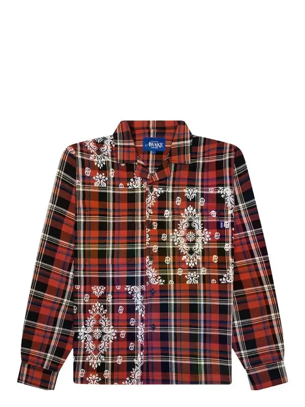 AWAKE NY Checked-print Shirt - Red