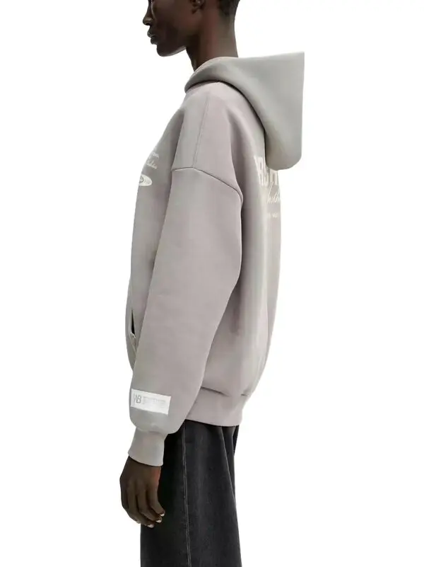 WRSTBHVR Studio V13 Logo-print Hoodie - Grey