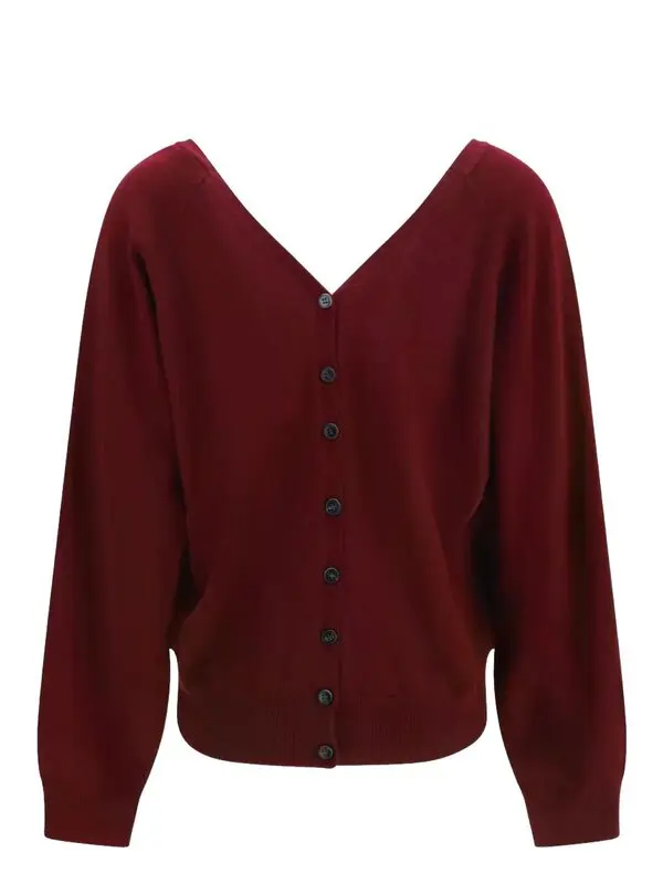 LISA YANG Jiani V-neck Cardigan - Red
