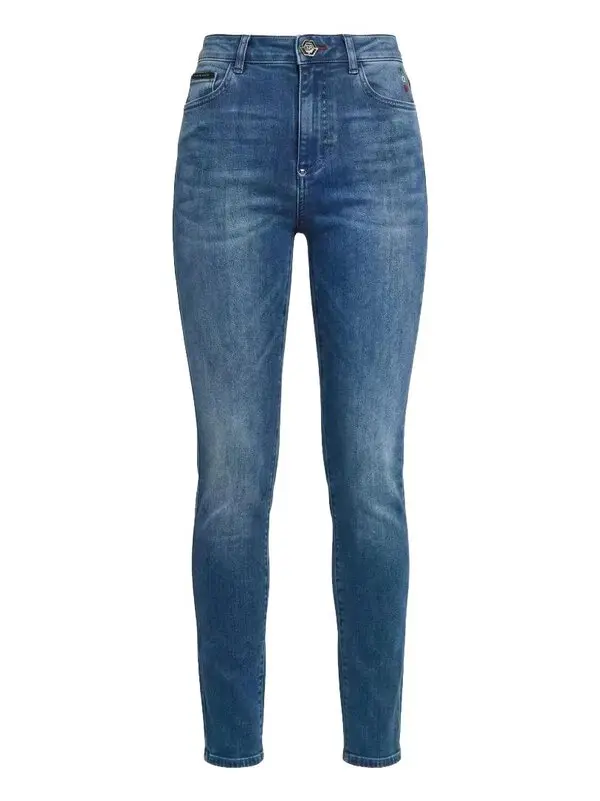 Philipp Plein High-waist Jeggings - Blue