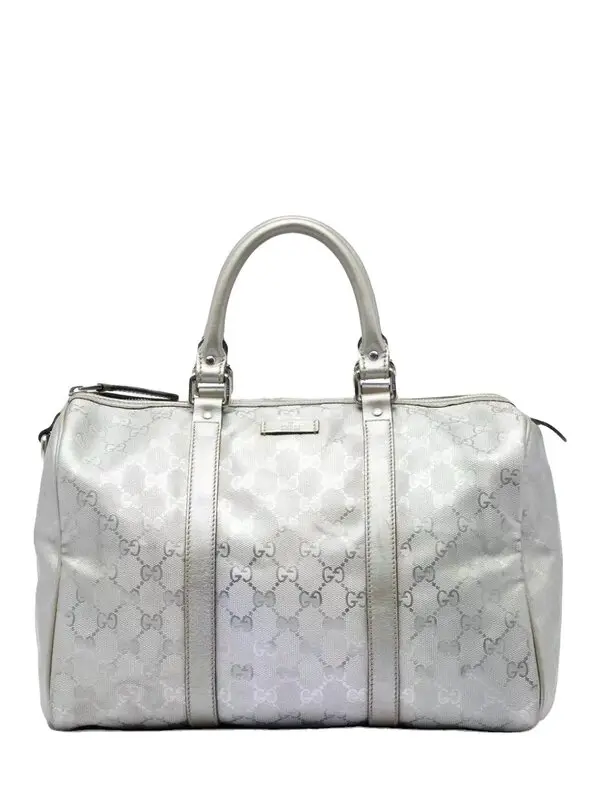 Gucci Medium Gg Imprimé Joy Boston Bag - Silver