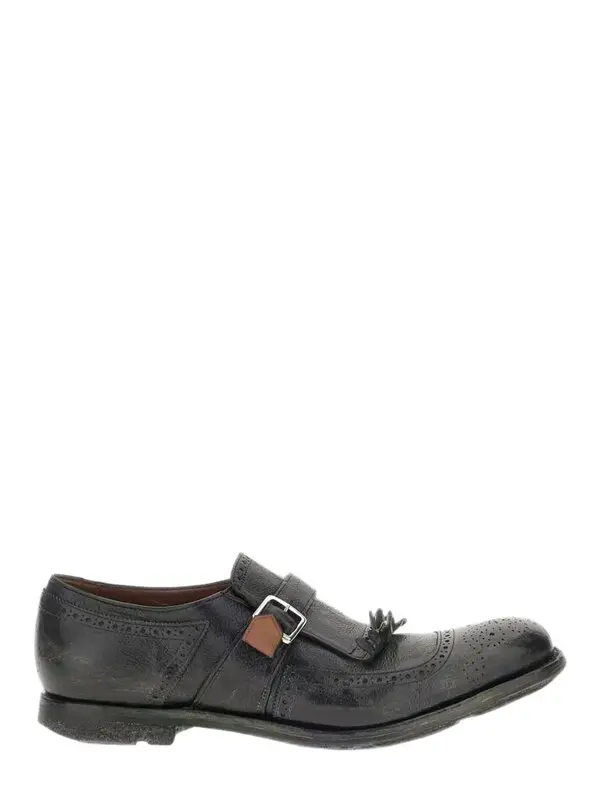 Church's Shanghai Brogue Loafers With Fringe Detail - Black