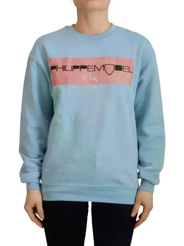 Philippe Model Crew Neck Logo Sweater - Blue