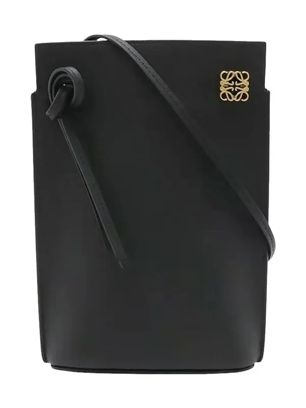 Loewe Calfskin Dice Pocket Crossbody Bag - Black
